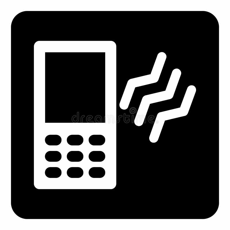 Mobile vibration icon stock illustration. Illustration of watch - 191627232