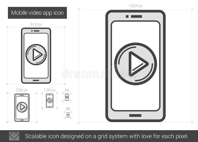 Mobile App Line Drawing Stock Illustrations – 38,911 Mobile App Line ...