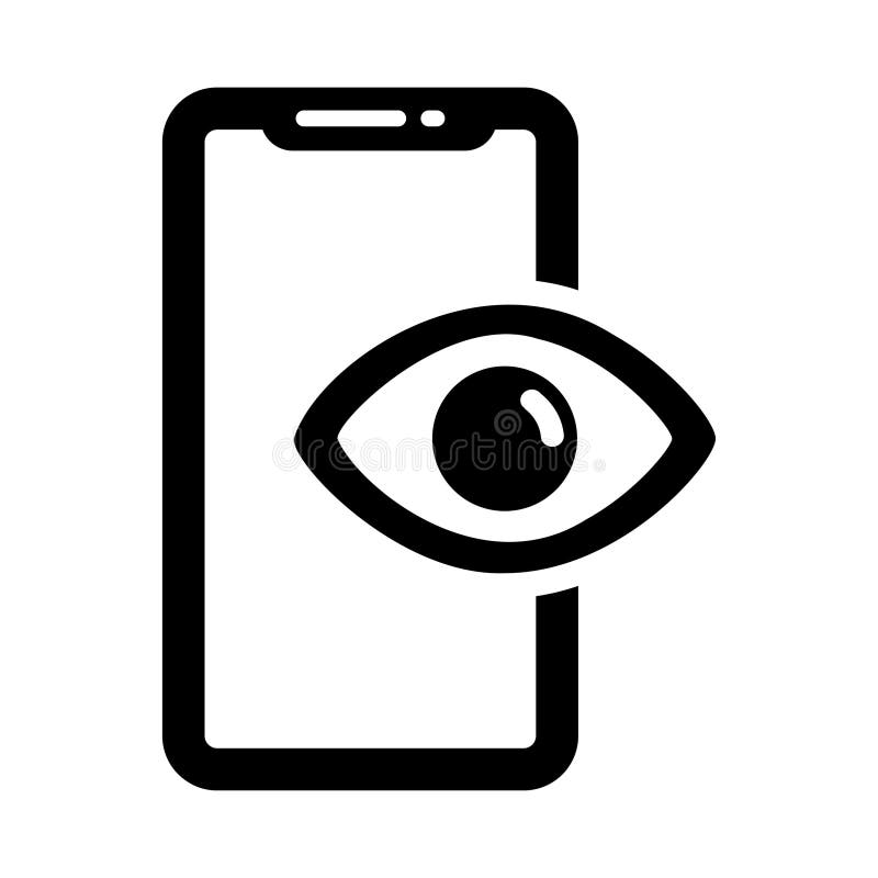 Mobile View Icon stock vector. Illustration of mobile - 284063628