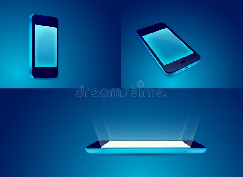 Mobile view stock vector. Illustration of connection - 145555310