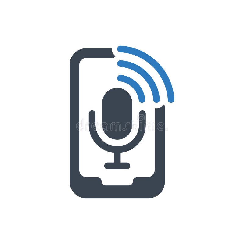 Mobile Voice Assistant Icon Stock Vector - Illustration of icon, symbol ...
