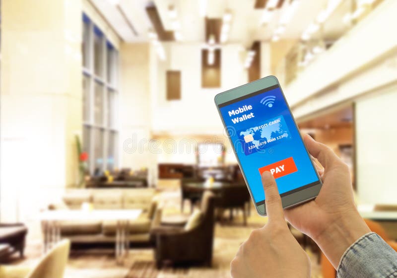 Mobile wallet stock image. Image of device, grocery, finance - 77381907