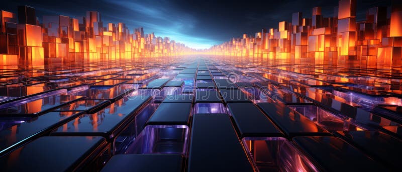 Abstract Futuristic Modern Background. High Tech Style. Beautiful ...