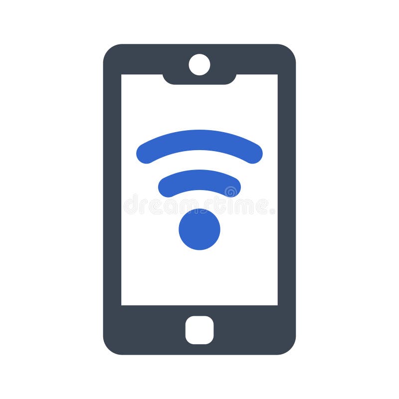 Mobile WiFi network icon stock vector. Illustration of network - 212679942