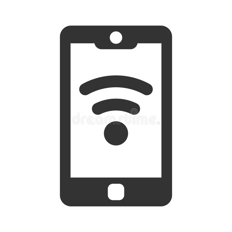 Mobile WiFi network icon stock vector. Illustration of network - 212679942