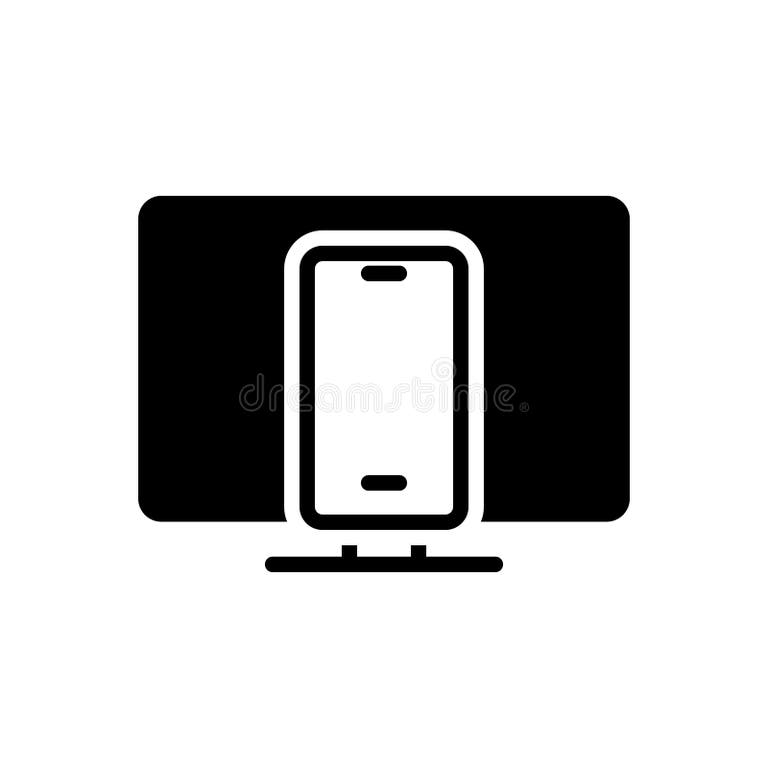 Black Solid Icon for Mobiledesktop, Desktop and Smartphone Stock ...
