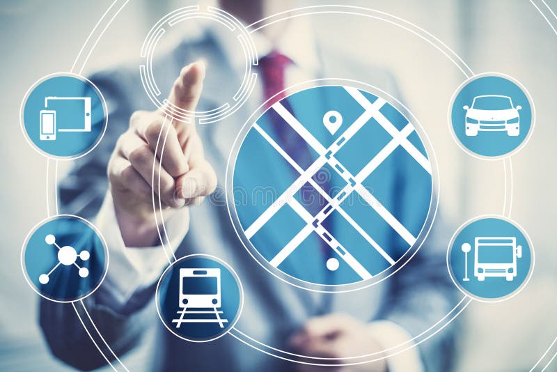 Mobility As a Service Concept Illustration Stock Image - Image of ...