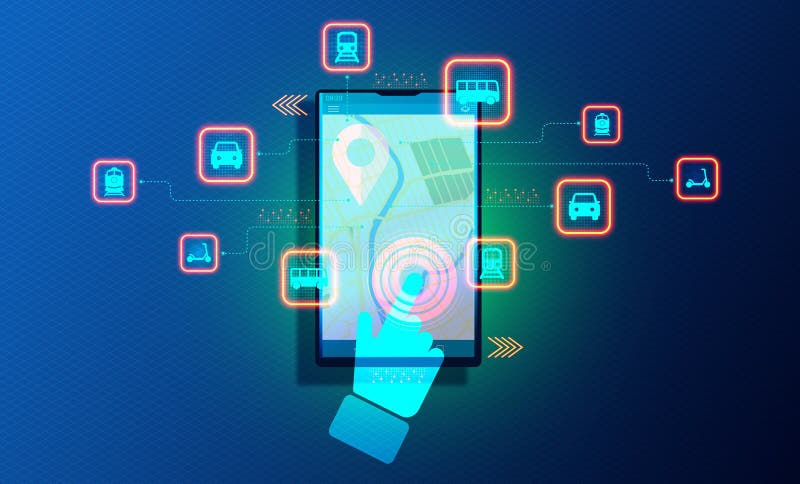 Mobility As a Service - MaaS - Conceptual Illustration Stock Photo ...