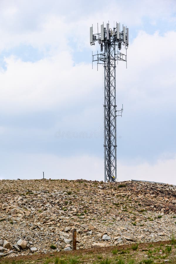 Mobility Cell Site on a Shale Covered Mountain Top, Self-supporting ...