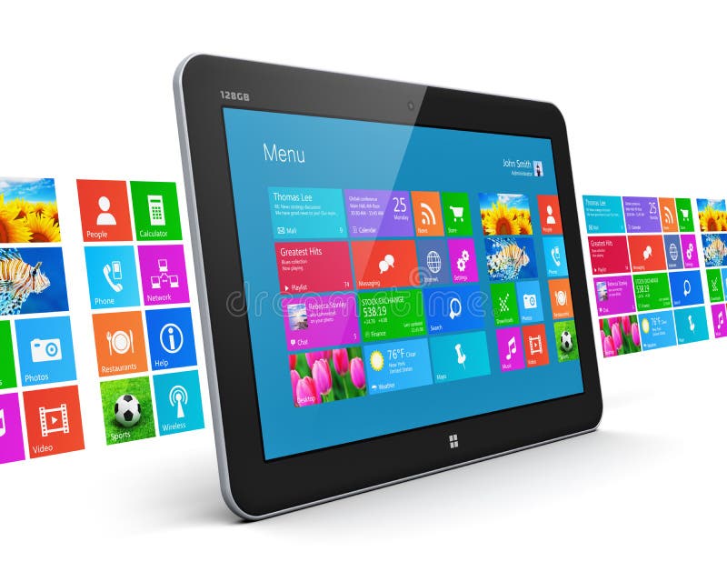 Tablet PC and Smart Phone stock vector. Illustration of multimedia ...