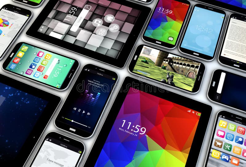 Mobility concept stock illustration. Illustration of devices - 51791779