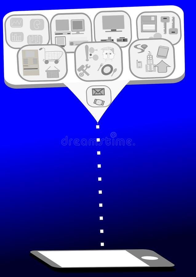 Mobility and Inter Connectivity. Stock Illustration - Illustration of ...