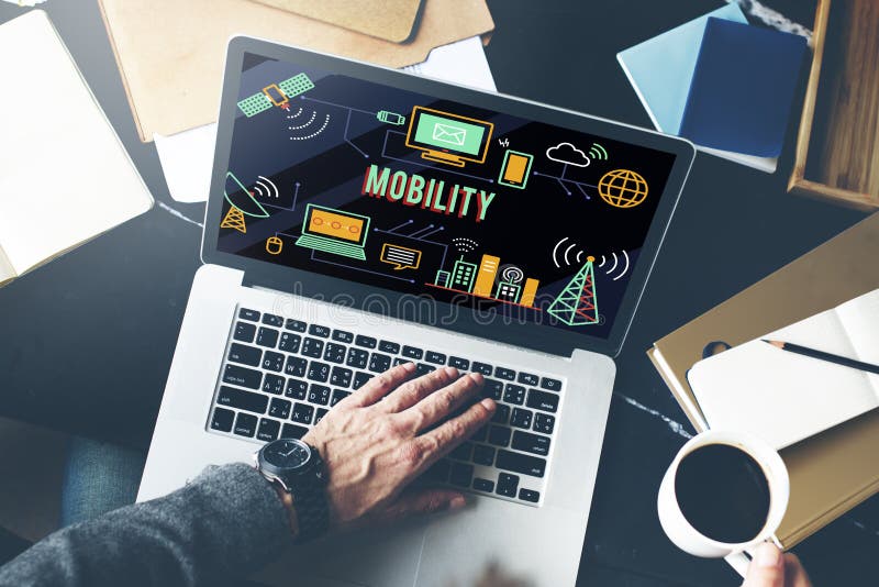 Mobile internet connection stock image. Image of hands - 884711