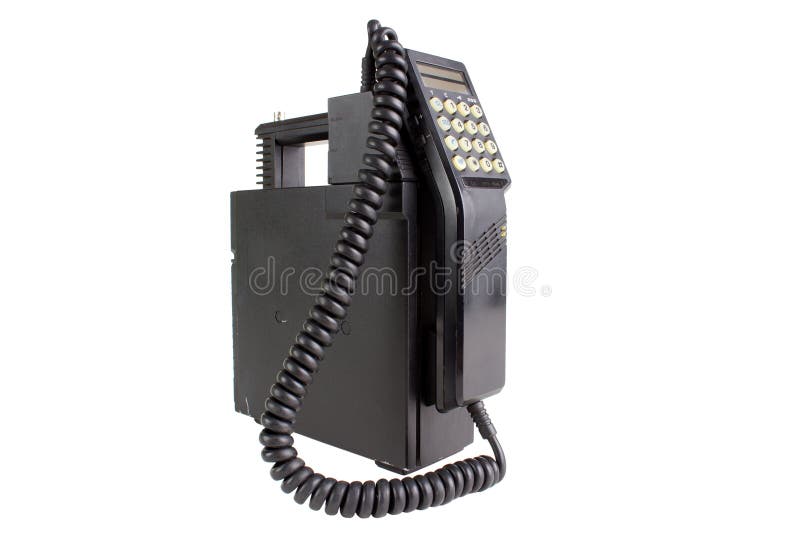 Mobilny stary telefon zdjęcie stock. Obraz złożonej z technologia ...
