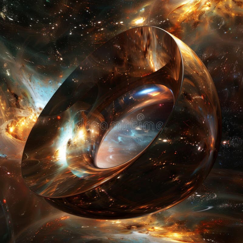 The Mobius Cosmic Loop, Fantastic Science, Mathematics Concept, Mobius ...