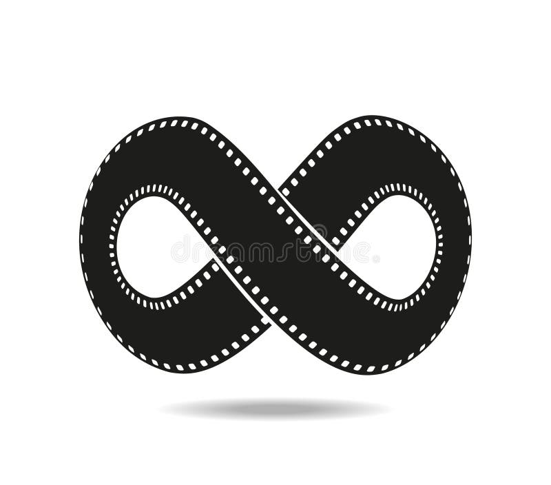 Mobius Loop Made of Filmstrip. Film Reel Stock Vector - Illustration of ...