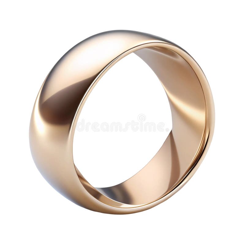 Mobius Strip-like Shape of a Ring Isolated on White Background Stock ...