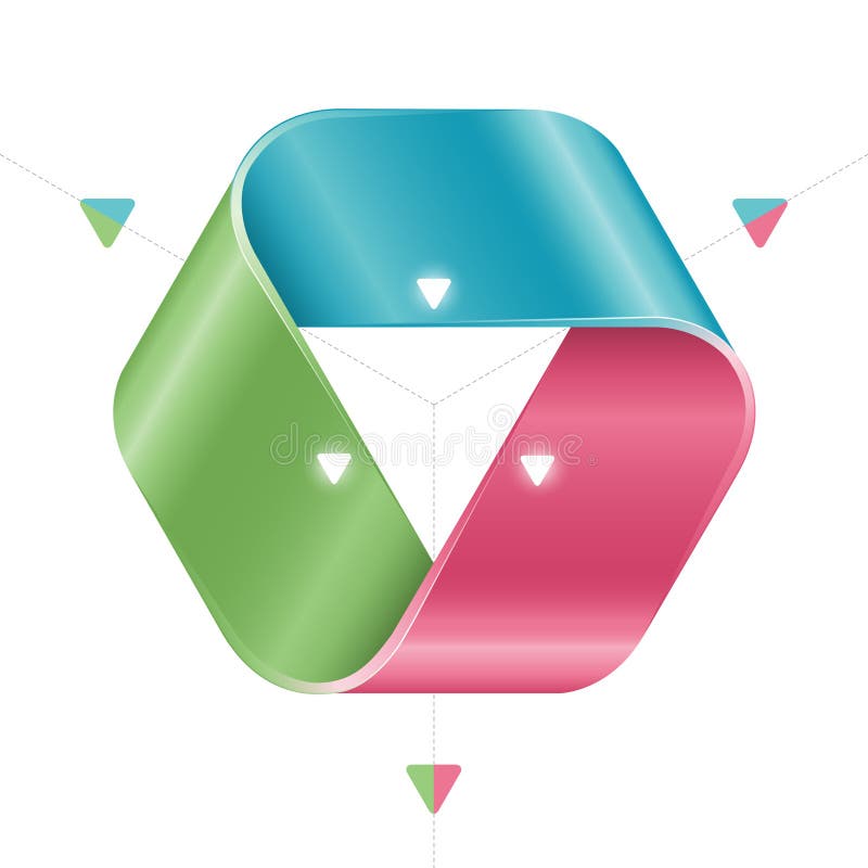 Mobius strip of paper. stock vector. Illustration of mobius - 36312381