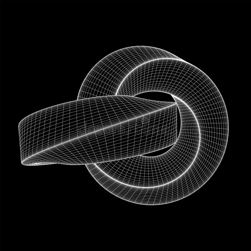 Mobius Strip Ring Knot Sacred Geometry Stock Vector - Illustration of ...