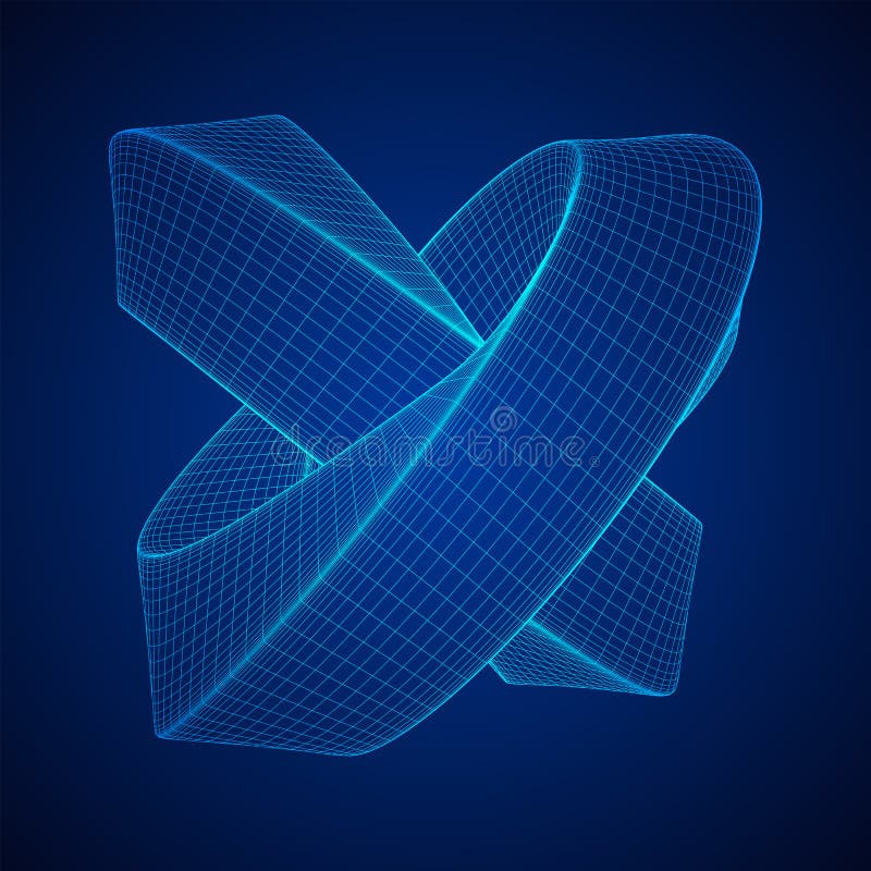 Mobius Strip Ring Knot Sacred Geometry Stock Vector - Illustration of ...