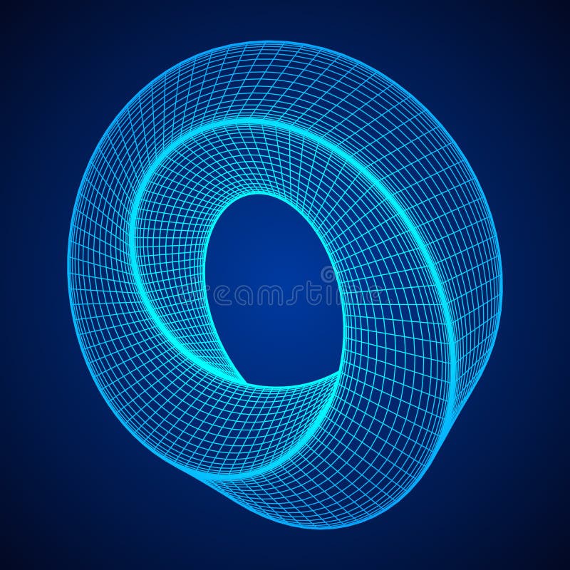 Mobius Strip Ring Sacred Geometry Stock Vector - Illustration of ...