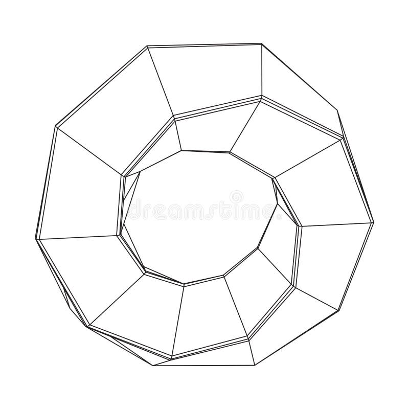 Mobius Strip Ring Sacred Geometry Stock Vector - Illustration of ...