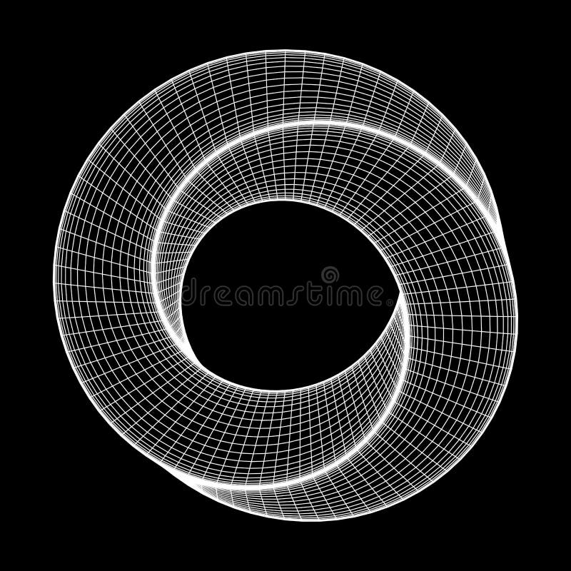 Mobius Strip Ring Sacred Geometry Stock Vector - Illustration of mental ...
