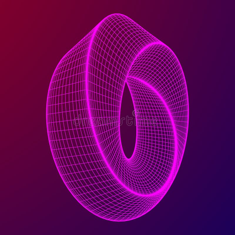 Mobius Strip Ring Sacred Geometry Stock Vector - Illustration of ...