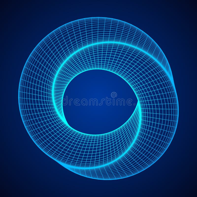 Mobius Strip Ring Sacred Geometry Stock Vector - Illustration of ...