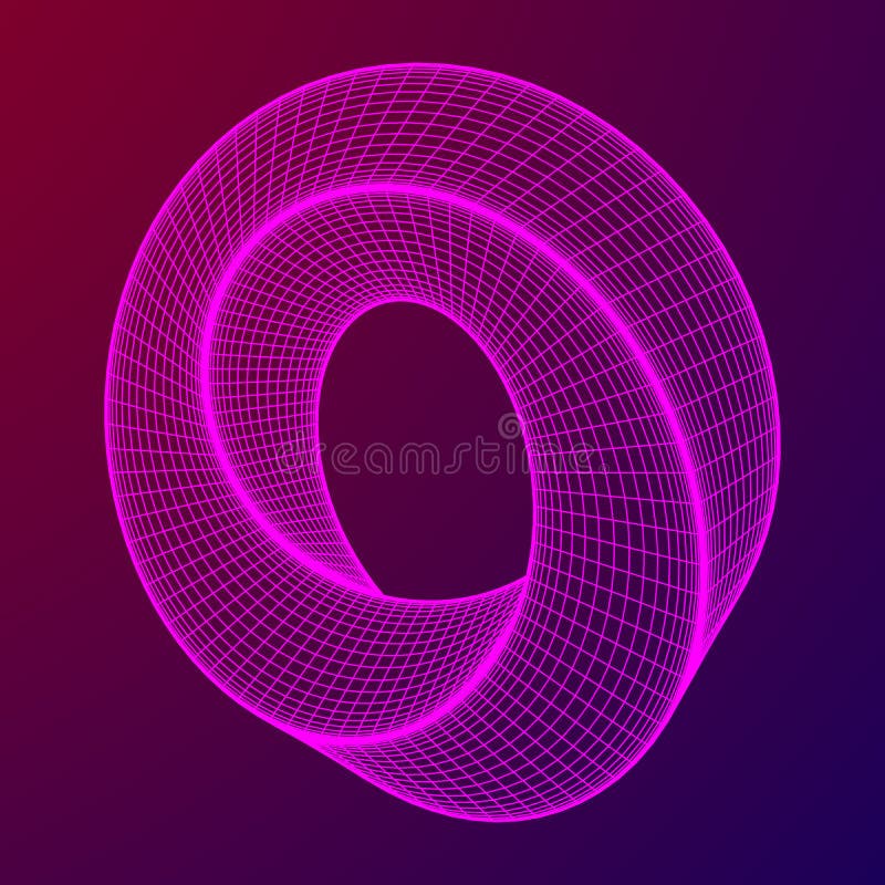 Mobius Strip Ring Sacred Geometry Stock Vector - Illustration of curved ...