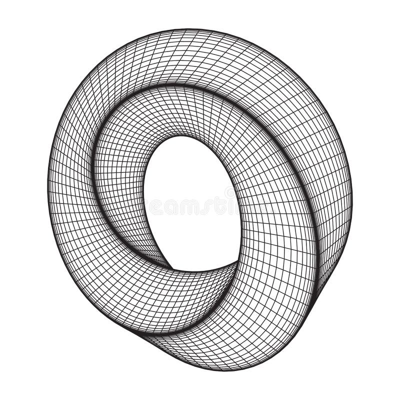 Mobius Strip Ring Sacred Geometry Stock Vector - Illustration of ...