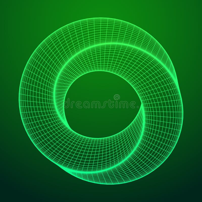 Mobius Strip Ring Sacred Geometry Stock Vector - Illustration of ...