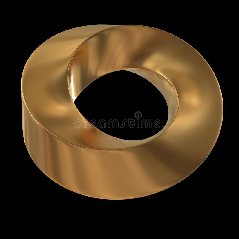 Mobius Strip Ring Sacred Geometry Stock Illustration - Illustration of ...