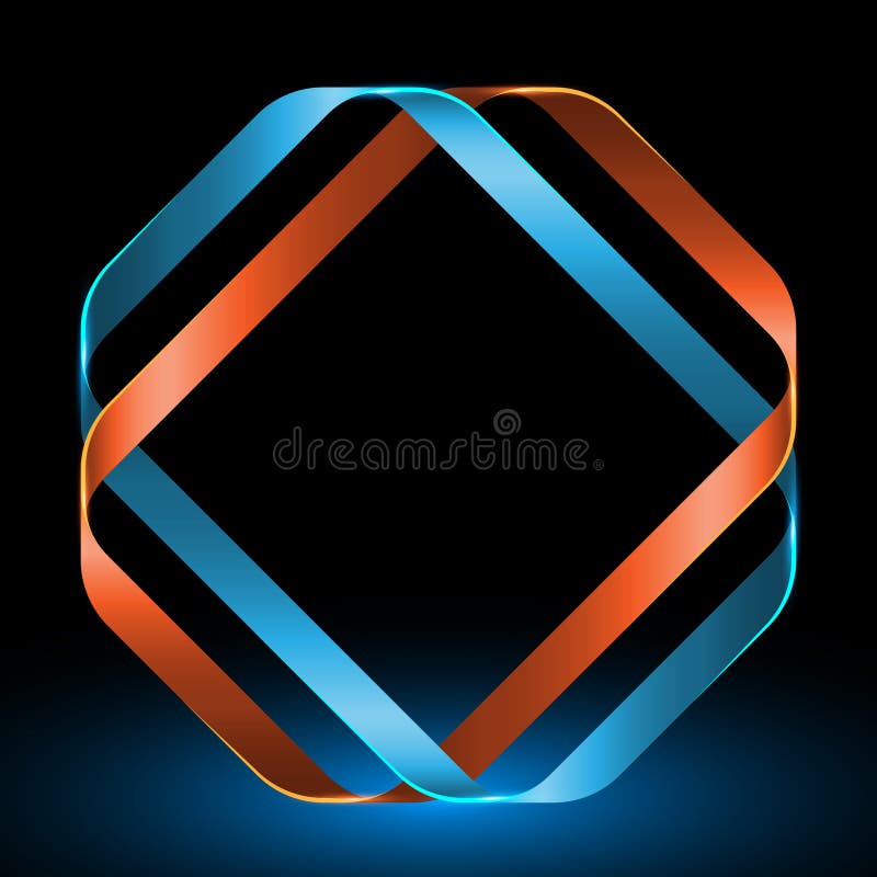 Mobius strip of paper. stock vector. Illustration of curve - 36312381