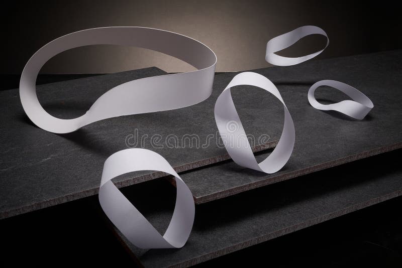 Mobius Strips with Traditional Twist Stock Photo - Image of never ...