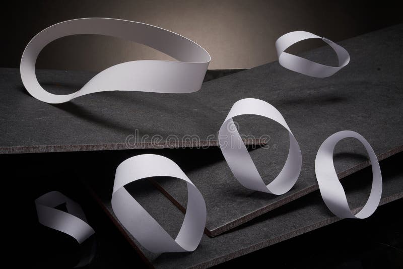 Mobius Strips with Traditional Twist Stock Photo - Image of balance ...