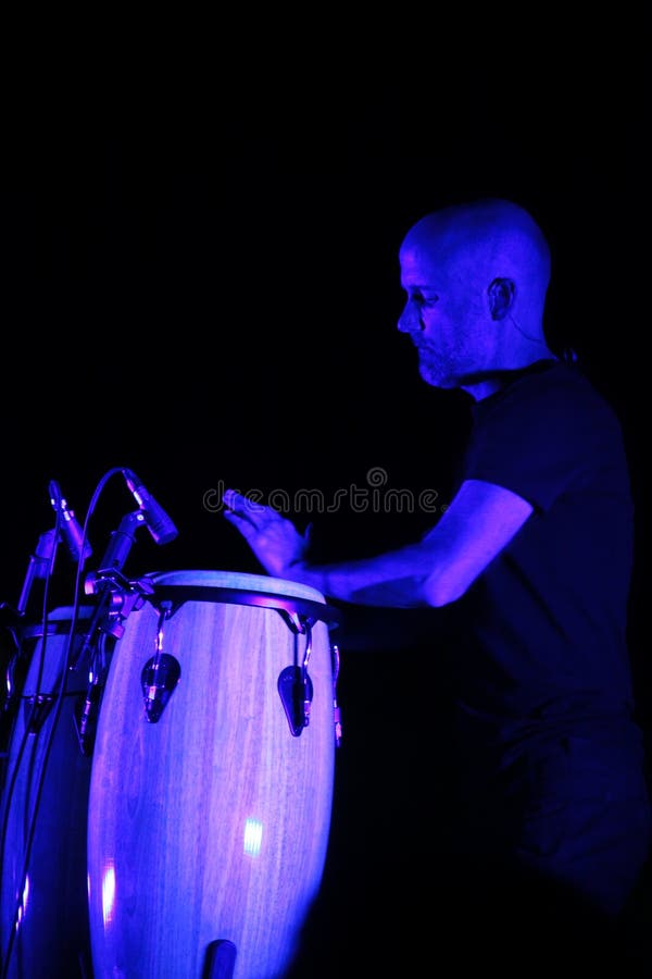 Moby performs at Barcelona editorial stock photo. Image of instrument ...