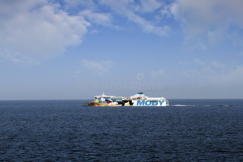 Moby Tommy ferry editorial stock photo. Image of liner - 26607338