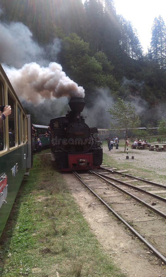 Mocanita steam train editorial stock photo. Image of steam - 135698013