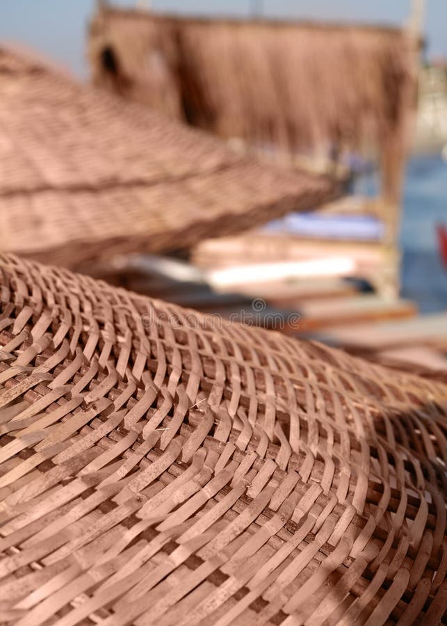 Mocha Brown Color Swatch Year Color Background Beach Umbrellas. Stock ...