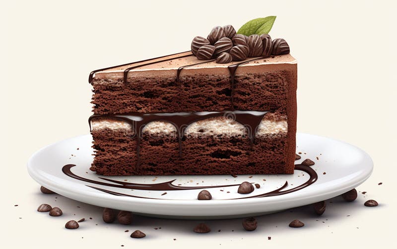 Mocha Cake Against White stock photo. Image of luxury - 344145900