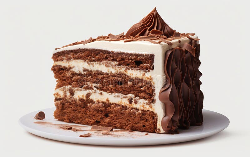 Mocha Cake on Clean White stock photo. Image of fresh - 344145916