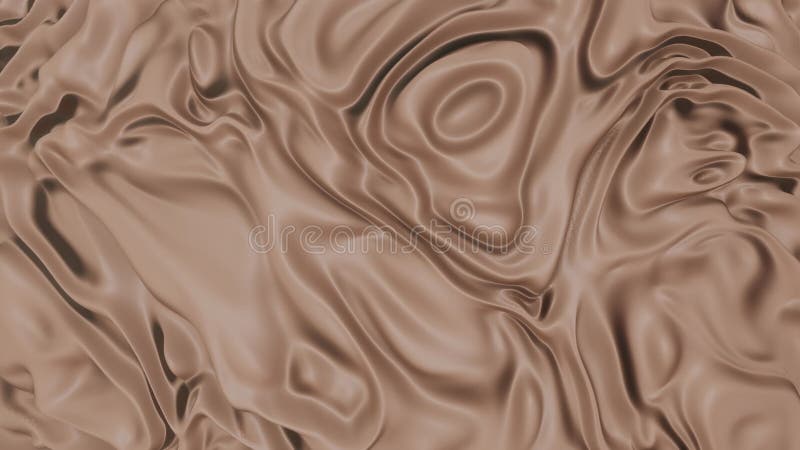 Mocha Mausse Colour Silk Waves, Looping Texture Animation Stock Footage ...