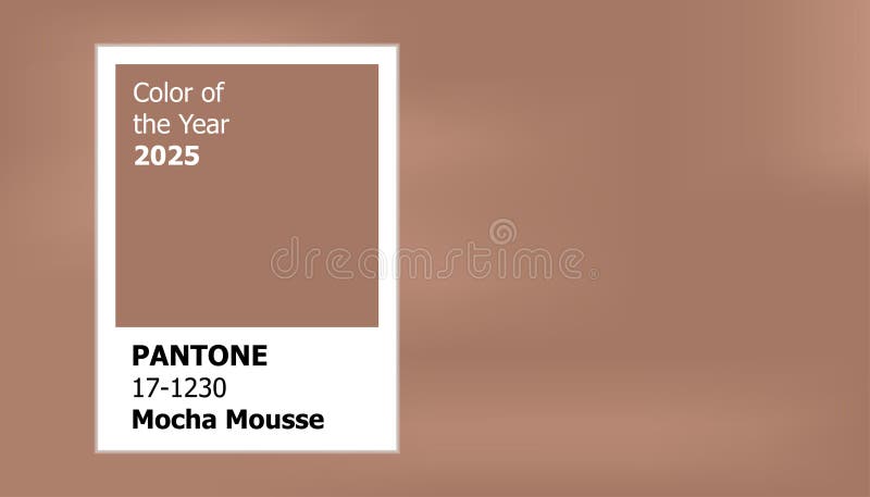 Mocha Mousse Color of the Year 2025. Abstract Background with Square ...