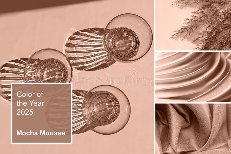 Mocha Mousse - Color of Year 2025. Abstract Texture Pattern Swatch ...