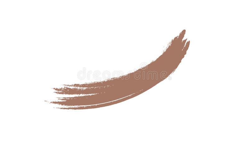 Mocha Mousse Color of the Year 2025 Swatch. Vector Grunge Brush Stroke ...