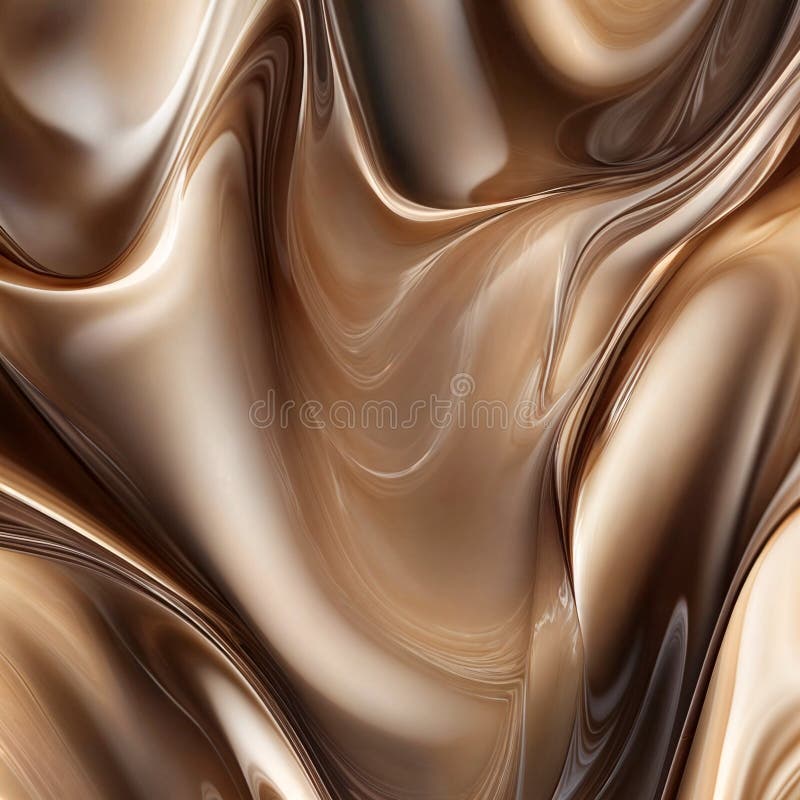 Mocha Mousse Liquid Color of the Year with a Fluid Texture Stock ...