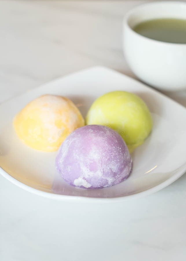 Mochi ice cream stock photo. Image of delicious, cake - 99656012
