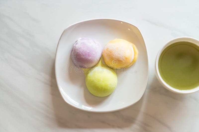 Mochi ice cream stock image. Image of isolated, daifuku - 99656023