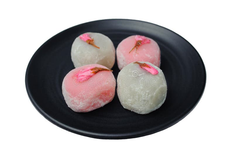 Mochi rose blanc de sakura image stock. Image du japonais - 24056637
